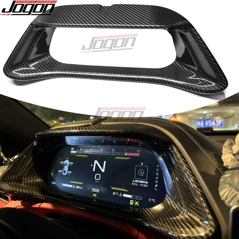 100-Carbon-Fiber-Center-Console-Cover-Dashboard-Frame-Trim-For-Lotus ...