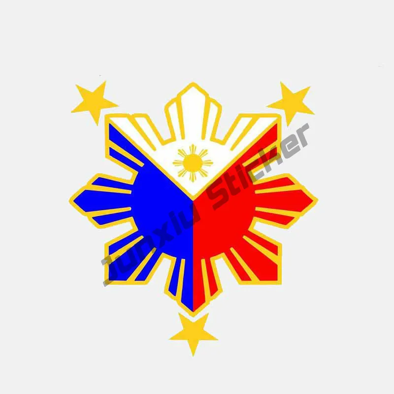 Philippines Sun And Stars Decals