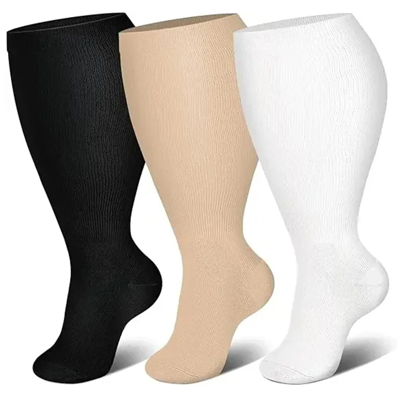 S-4XL-Compression-Socks-Plus-Size-Men-Women-Gym-Running-Jumping-Rope ...