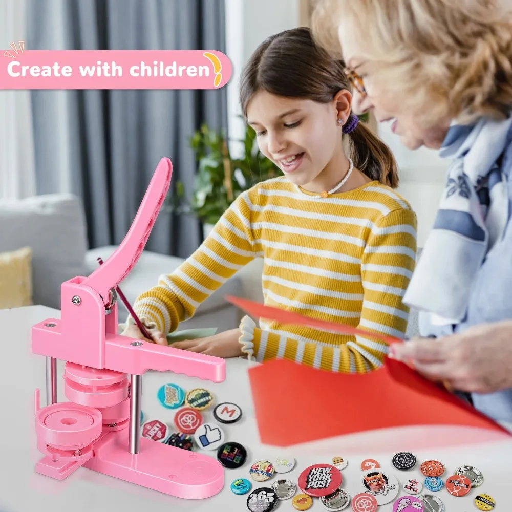 3-In-1-Button-Badge-Maker-Machine-with-25-32-58mm-Mold-DIY-Badge-Pin ...
