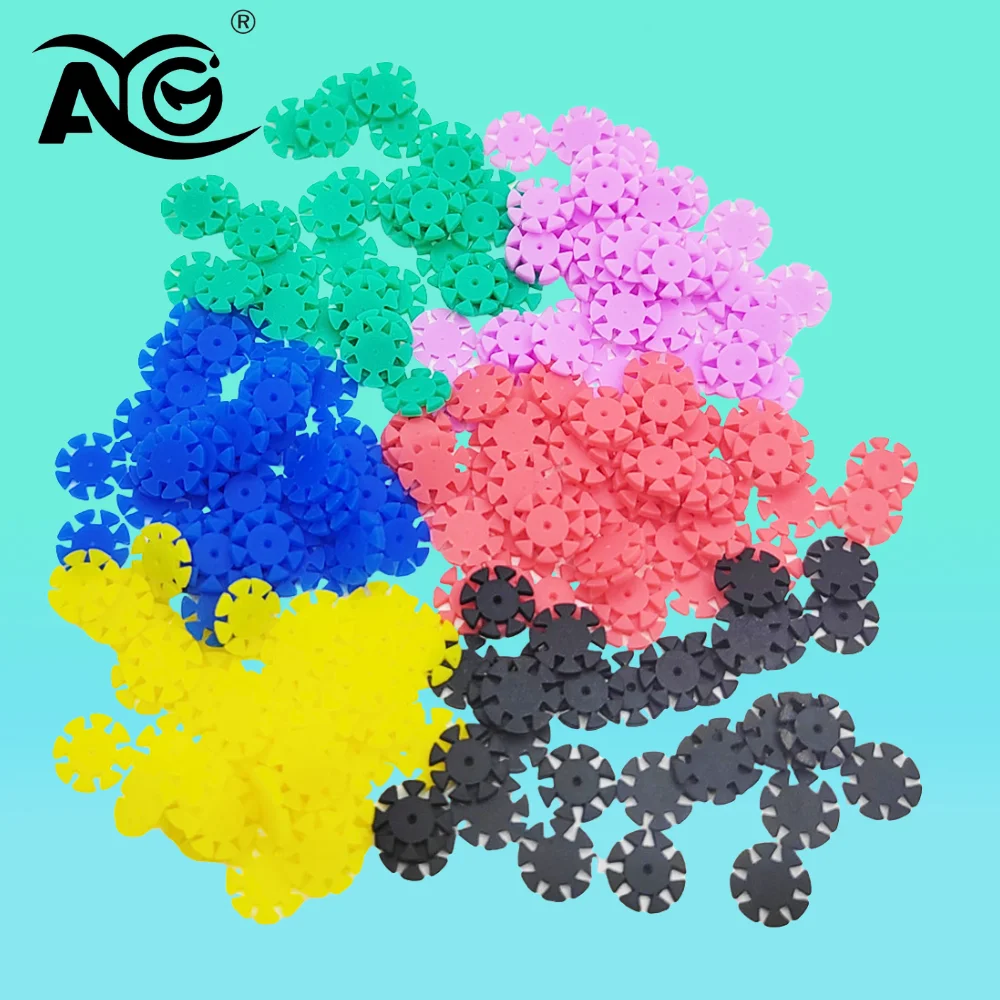 AG 100pcs Dental Endo Files Stoppers Disinfection Counters Flowers For ...