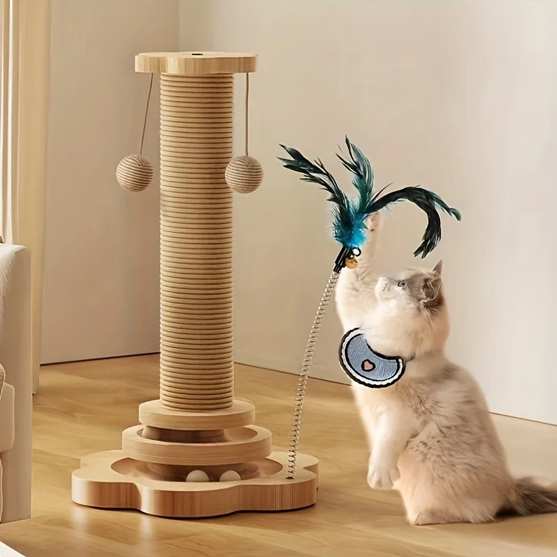 Large multi-layer cat scratch post cat scratch board with sisal surface ...