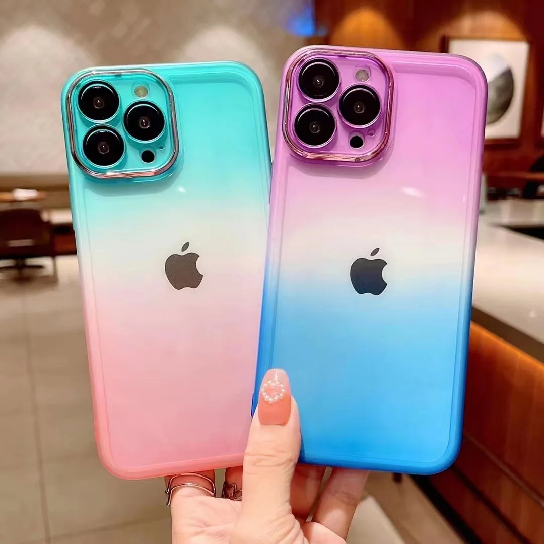 Gradient Rainbow Case Iphone 11 Pro Max | Iphone Xr Cover Luxury ...