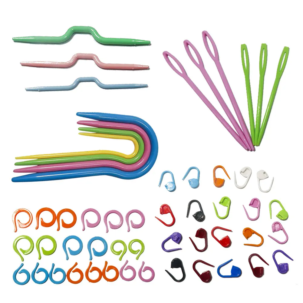 Kit-de-agujas-de-tejer-para-el-hogar-marcadores-de-pl-stico-para ...