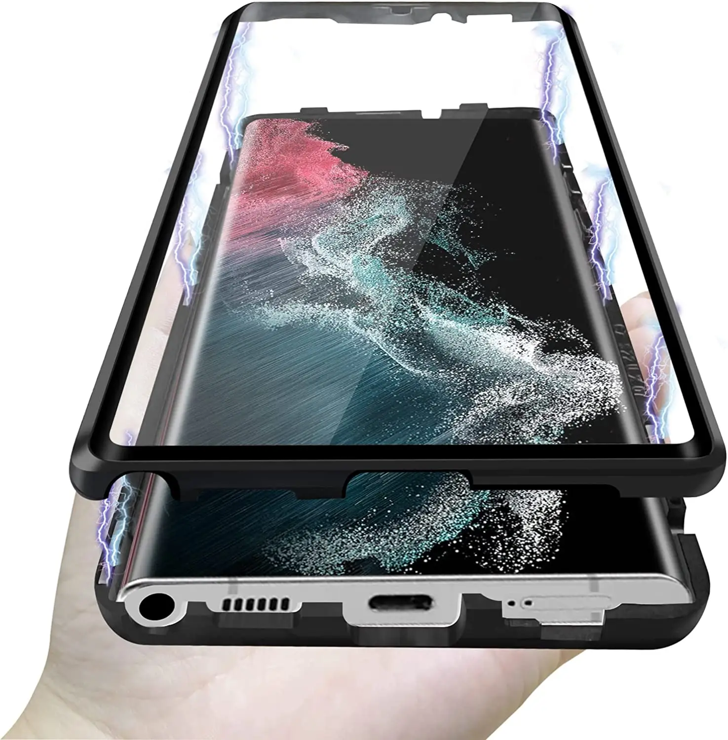 Magnetic-Double-Sided-Case-for-Samsung-Galaxy-S22-Ultra-Magnetic ...