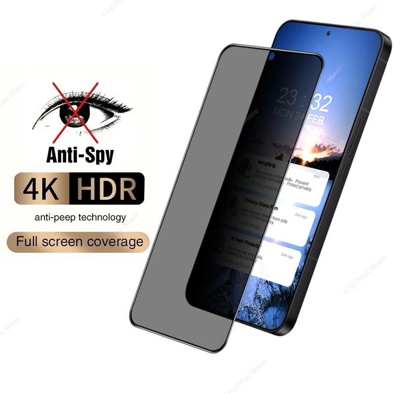 Privacy Screen Protector For Samsung Galaxy S24 Ultra Plus 5G Anti-Spy ...