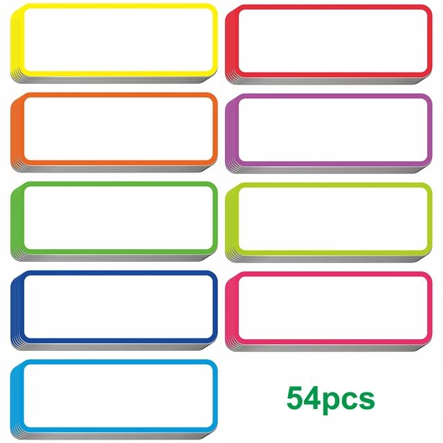 Magnetic Dry Erase Labels Name Plate Tags Flexible Magnetic Label ...