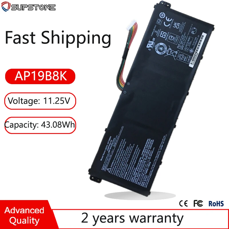 Batería AP19B8K AP19B5K para portátil Acer Aspire 3, A314, A315-58,A715 ...