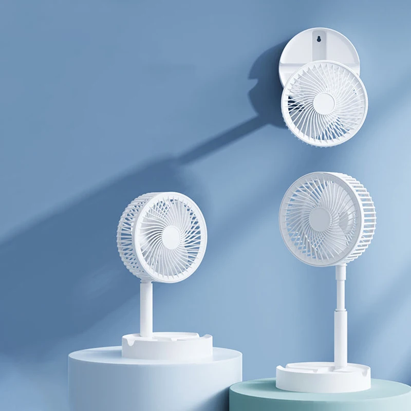 Folding-Retractable-Fan-Portable-Usb-Rechargeable-Long-Life-Home ...