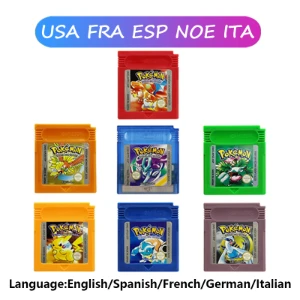 GBC Game Pokemon Series 16 Bit Video Game Cartridge Console Card Red ...