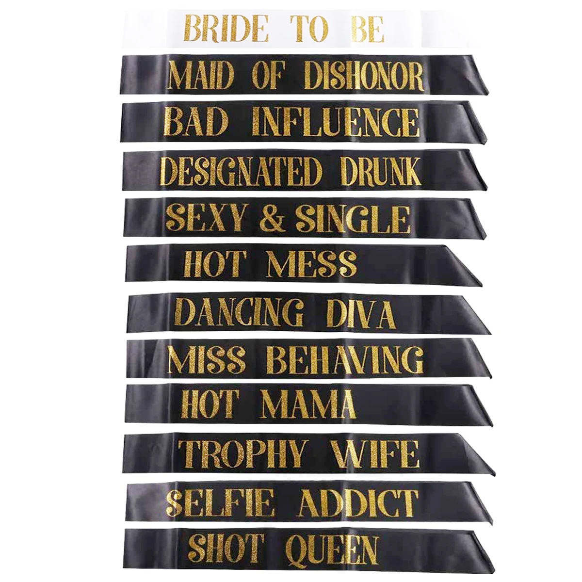 12pcs Bride To Be Team Bride Tribe Satin Ribbon Sash Wedding Party ...