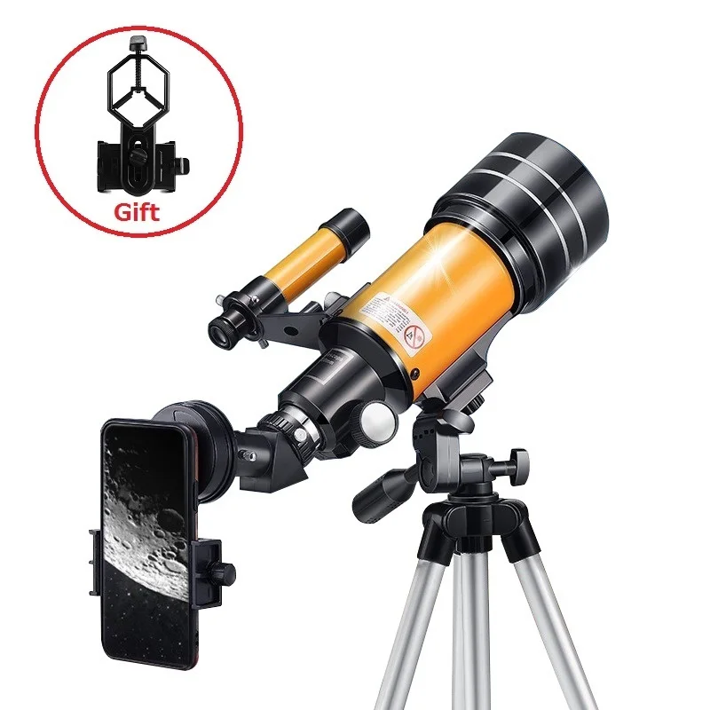 150X-Professional-Astronomical-Telescope-With-Retractable-Tripod-70MM ...