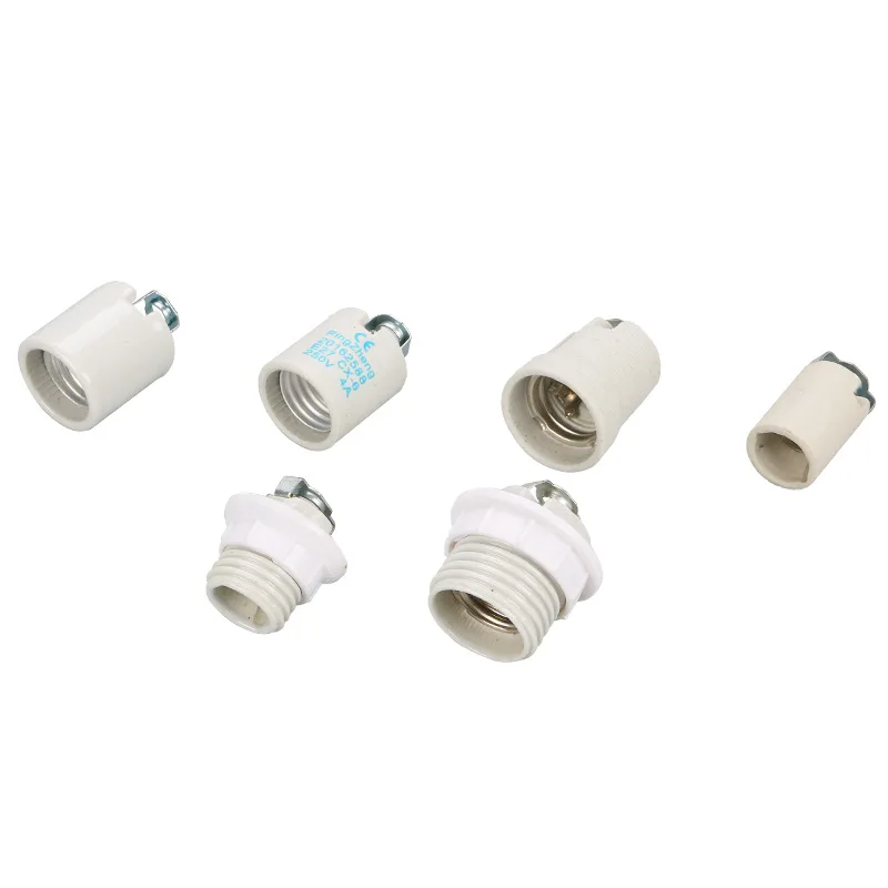 High-Temperature-E14-E27-Self-Locking-Screw-Ceramic-Lamp-Holder ...