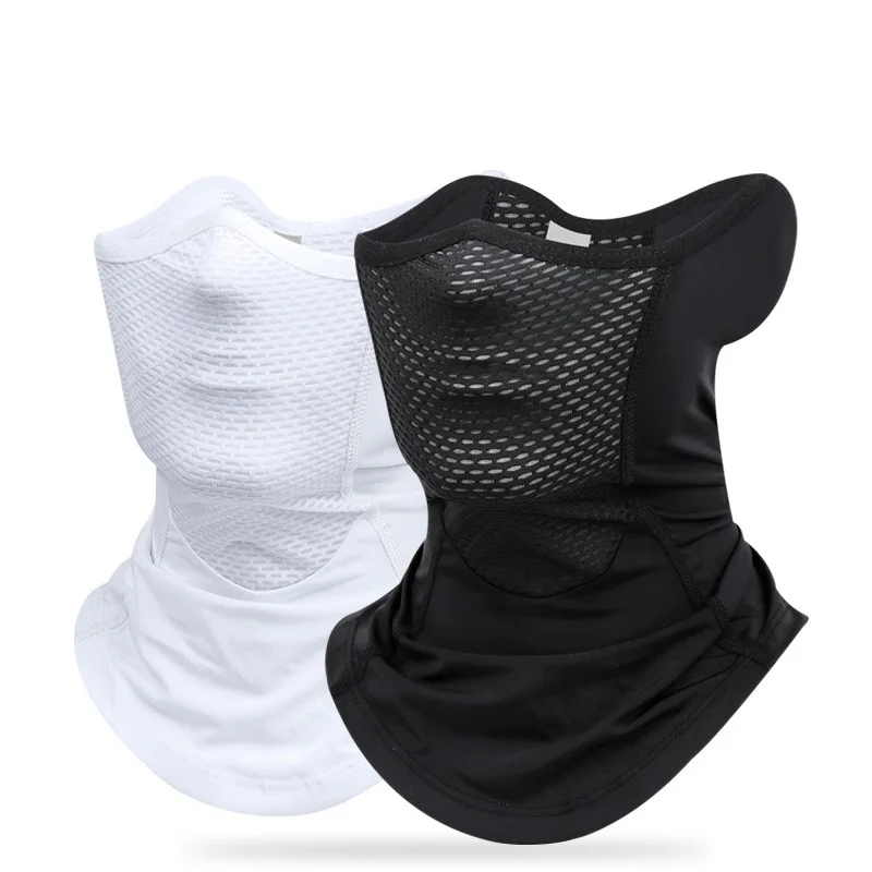 UPF 50+ Ice Silk Sports Neck Gaiter Outdoor Dust Sunscreen Motorcycle ...