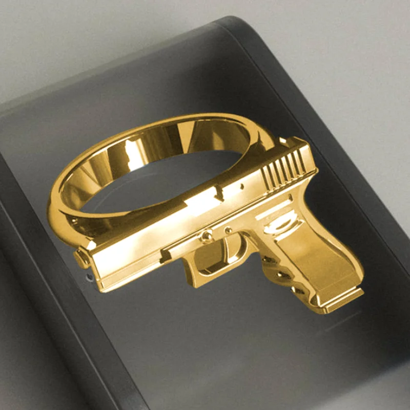 Exquisite-Gun-Imitation-Ring-alloy-Gun-Ring-Polishing-Motorcycle-Cowboy ...