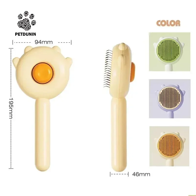 PETDUNIN-Pet-Comb-One-Key-Hair-Removal-Cleaning-Brush-Magic-Massage ...