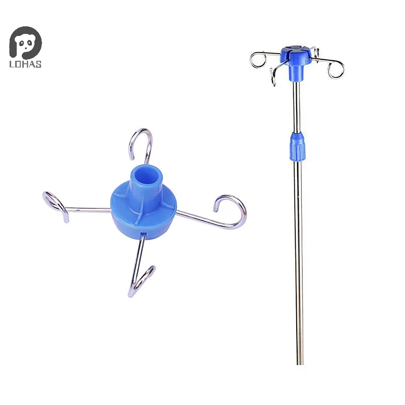1Pc Hook Infusion Stand Clinic Iv Bag Rack Hanging Pole Hanger Drip ...