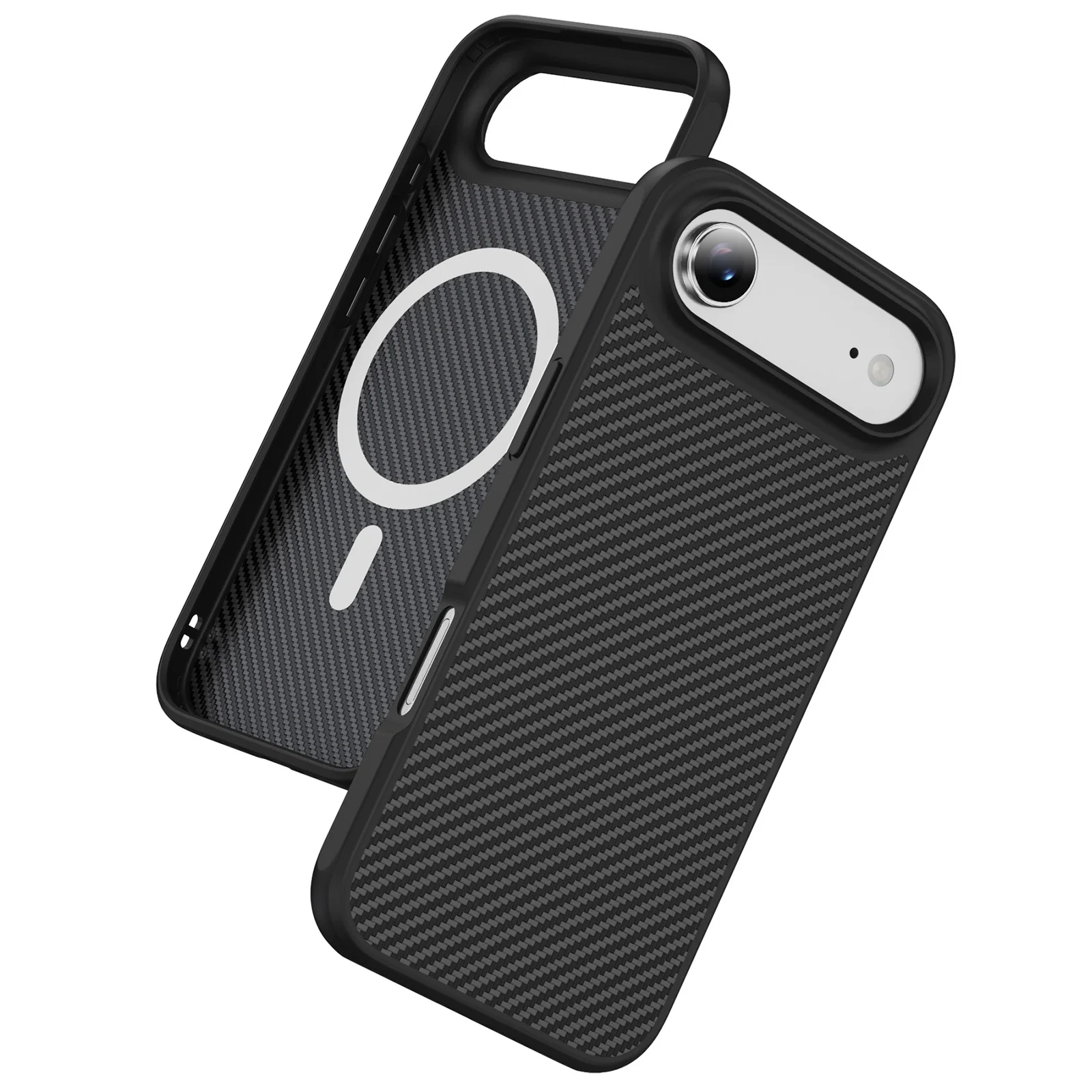 Wireless Charging Carbon Fiber Case for Iphone 17 Air 15 16 17 Pro Max ...