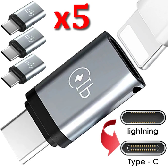 Universal-Lightning-Female-To-USB-C-Male-Cable-Converter-Type-C-Phone ...