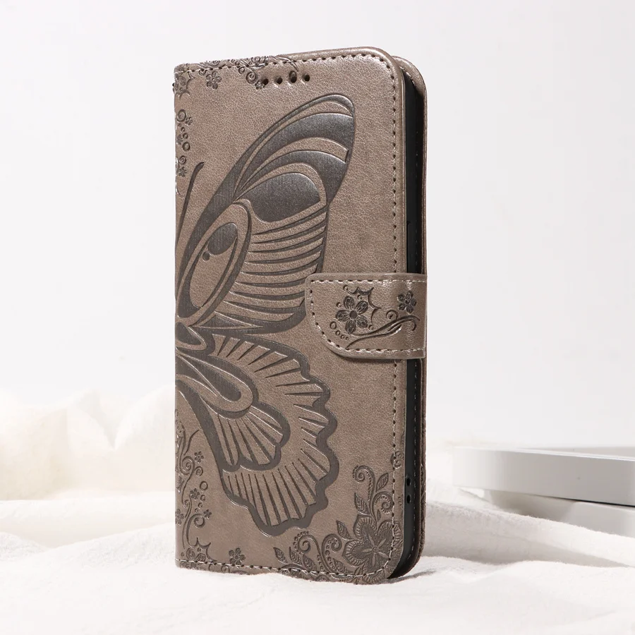 Butterfly Design Flip Leather Phone Case with Stand Feature for OnePlus ...