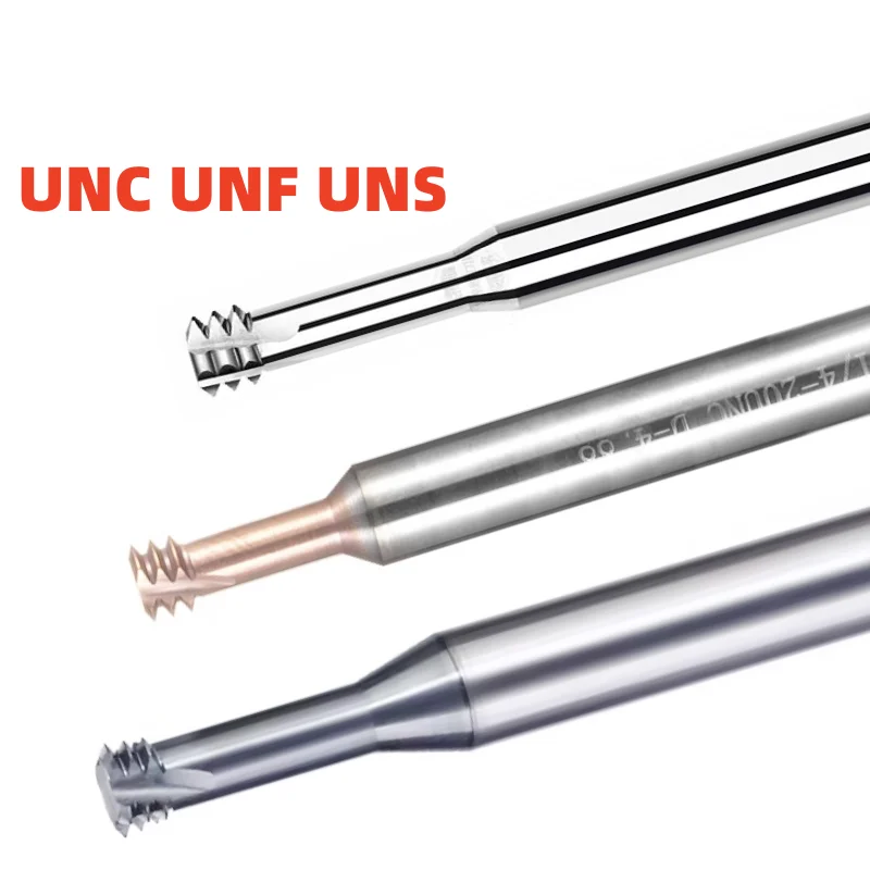 CNC-60-HRC-Tungsten-Steel-American-3-Flute-Fine-Thread-Milling-Cutter ...