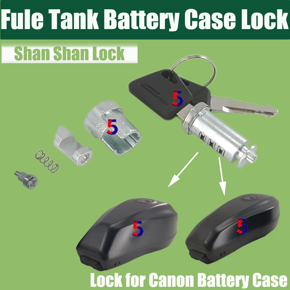 Shanshan Lock & Keys for Ebike Fule Tank Electric Bicycle Battery Case ...