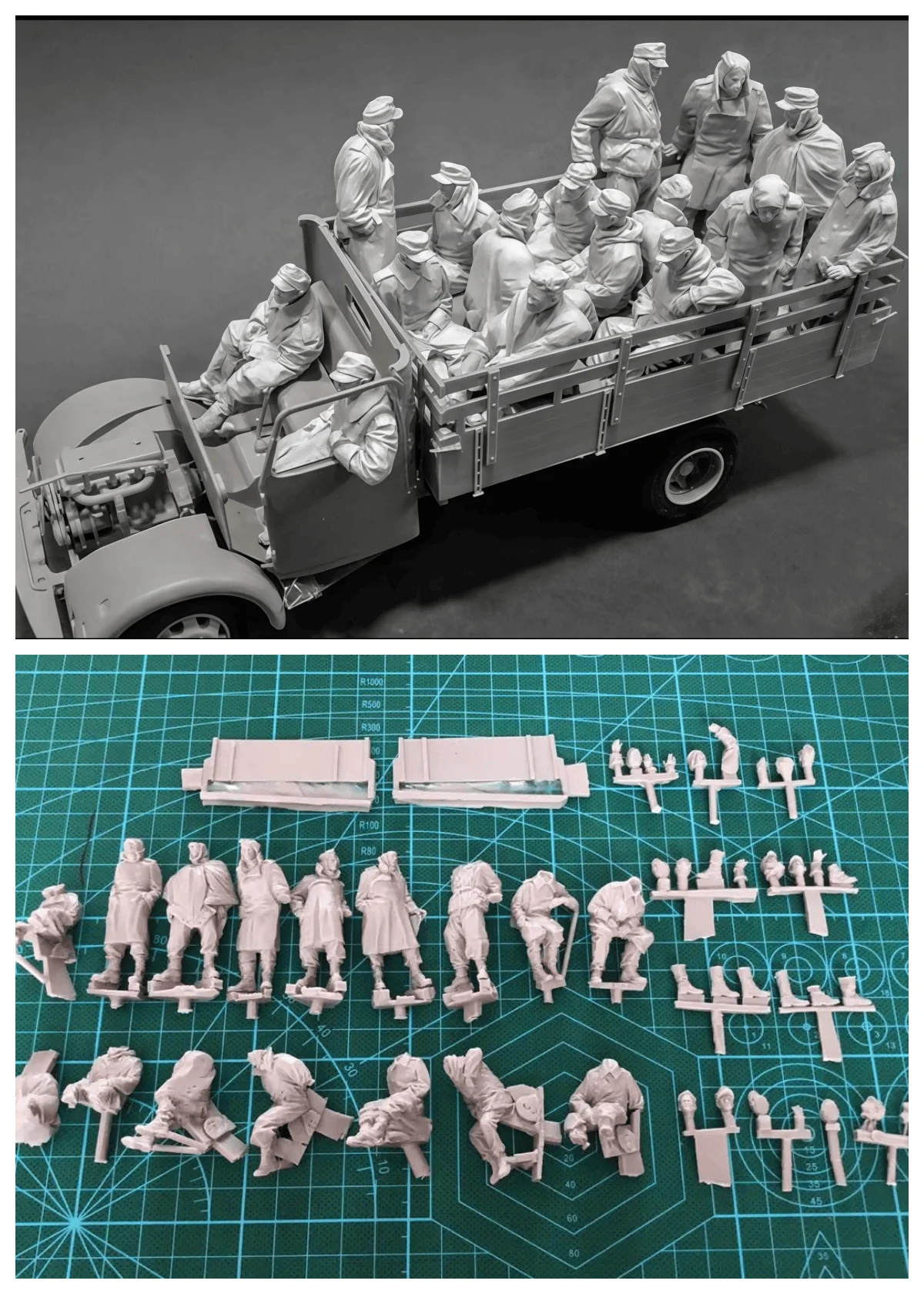 1/35 Die-casting Resin Model Assembly Kit, GK， Resin Soldier Model Toy ...