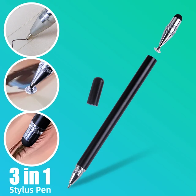 New 3 In 1 Stylus Pen For Smartphone Tablet Thick Thin Drawing ...