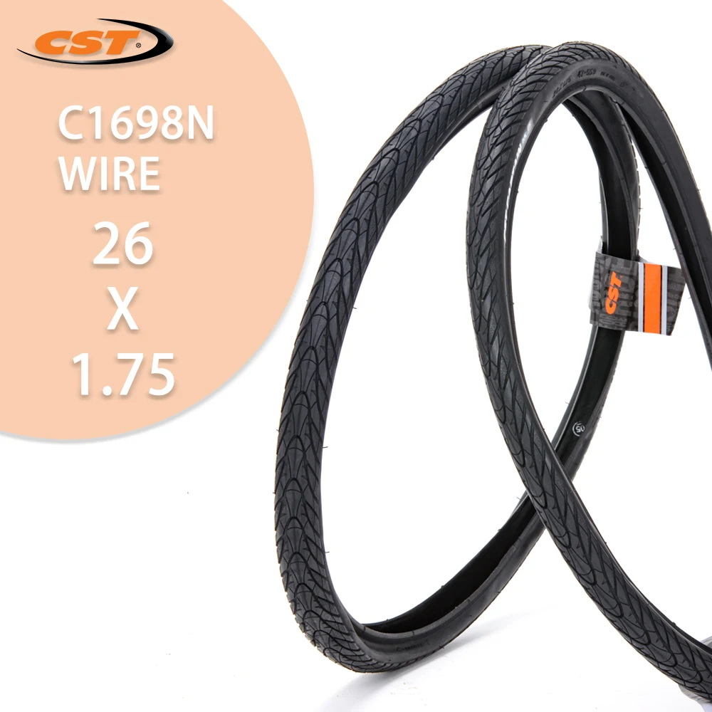 26X1-75-CST-C1698N-WIRE-EPS-BICYCLE-TIRE-CITY-BIKE-60TPI-WIRE-BEAD-TIRE ...