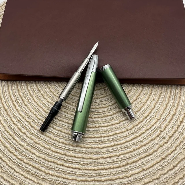Fountain Pen JINHAO 10 Press , Retractable Metal Pen With Ink Converter ...