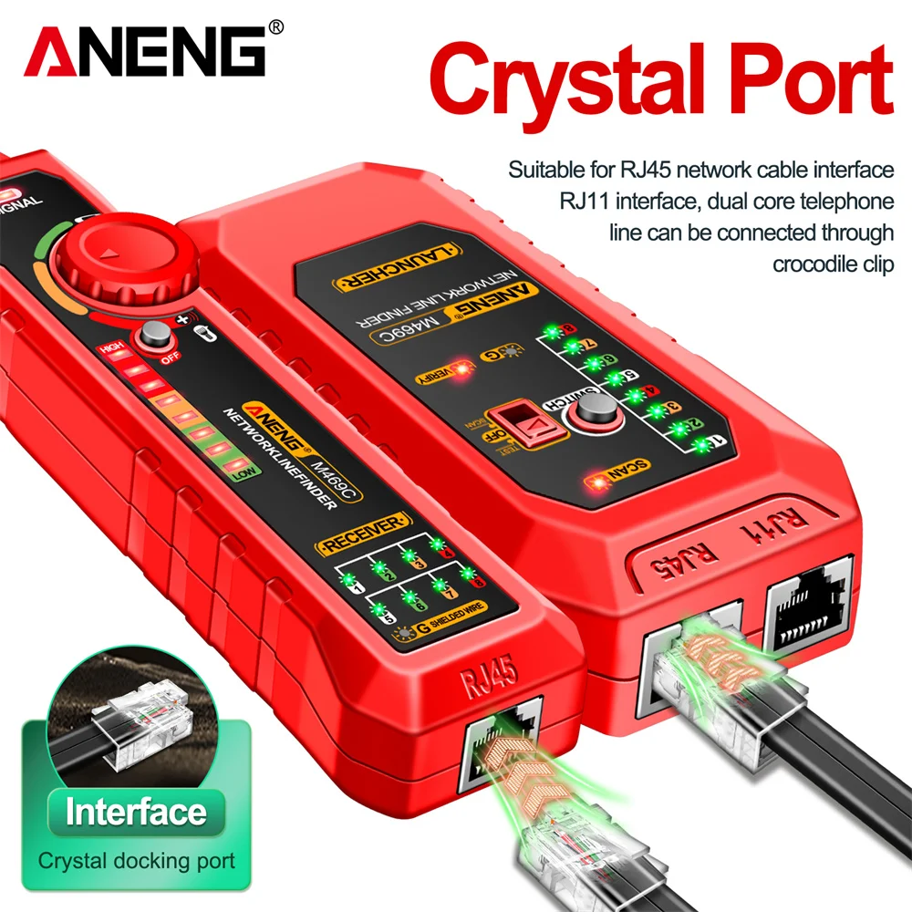 ANENG-M469C-Network-Cable-Tester-High-precision-Smart-RJ45-RJ11-LAN ...