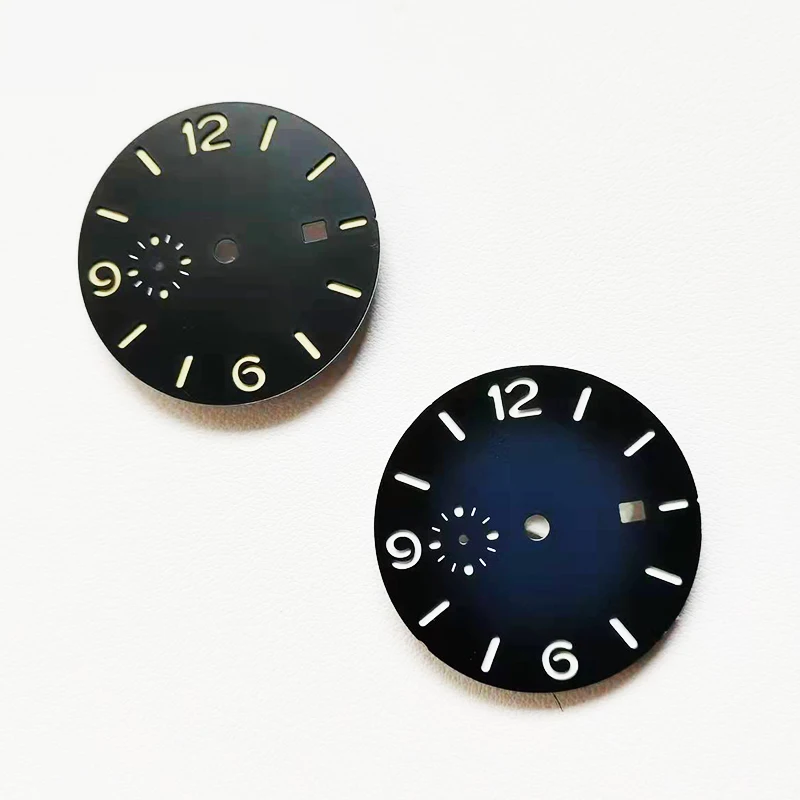 녹색 발광 멸균 다이얼, 단일 달력 사용자 정의 DIY 로고 및 이름 포함, Seagull GMT ST2555 무브먼트에 적합 ...