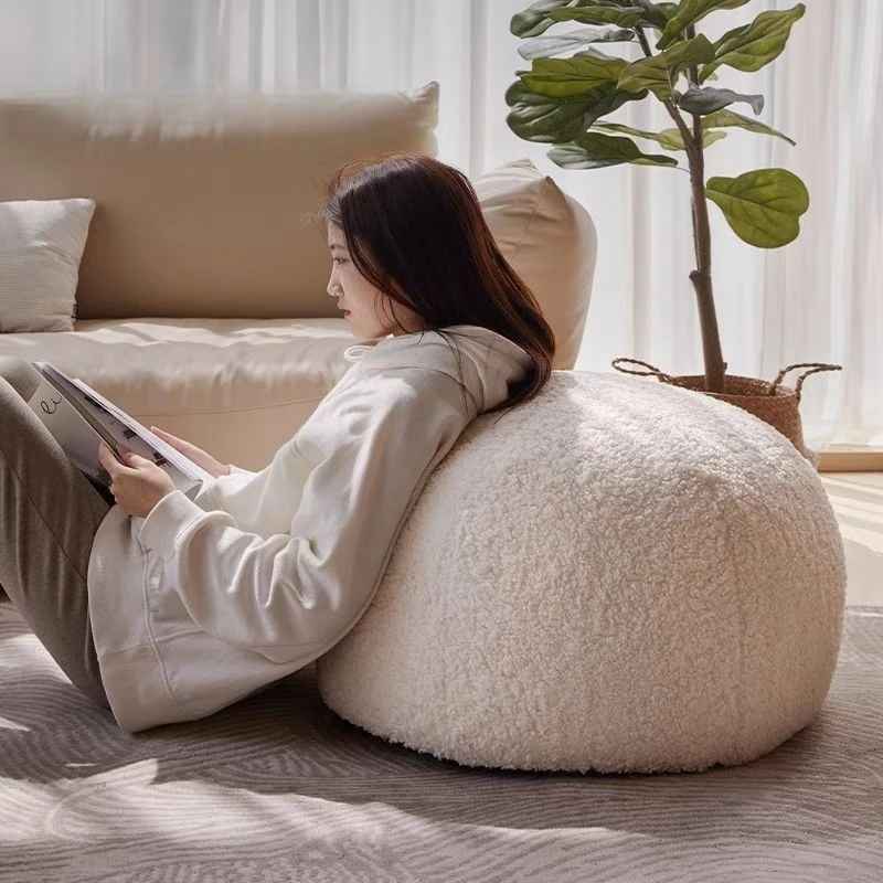 Modern Stools Portable Round Ottomans Living Room Puff Pouf Comfortable ...