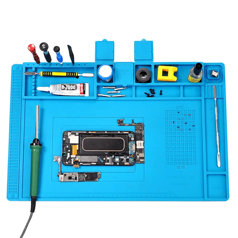 Repair-Pad-Insulation-Heat-Resistant-Soldering-Station-Silicon ...