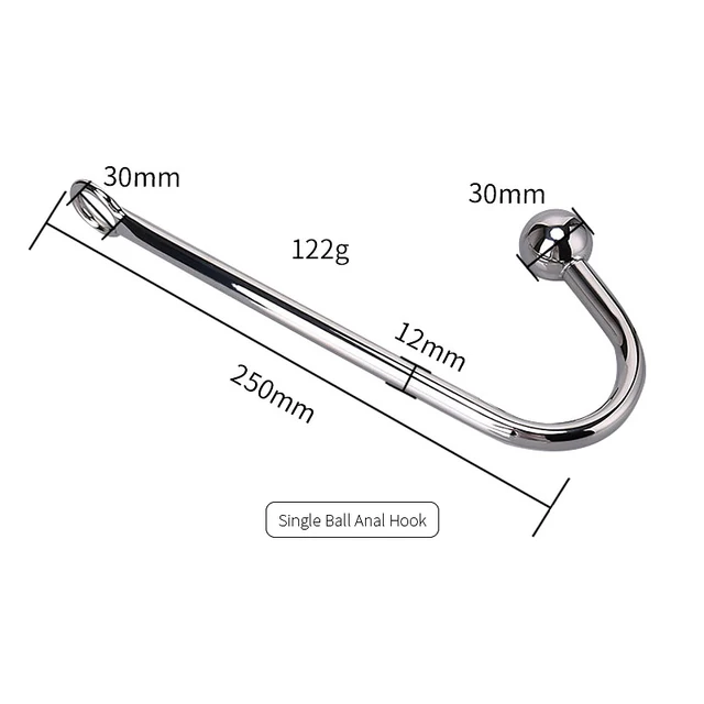 Anal Hook Stainless Steel Sex Toys for Man Metal Butt Hook Dilator ...