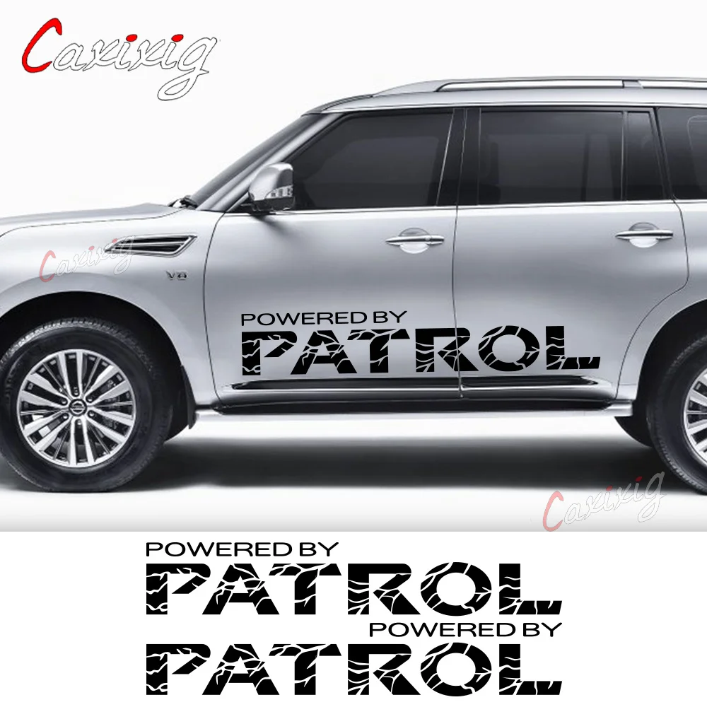 2PCS Car Door Side Sport Stickers For Nissan Patrol y60 y61 y62 Auto ...