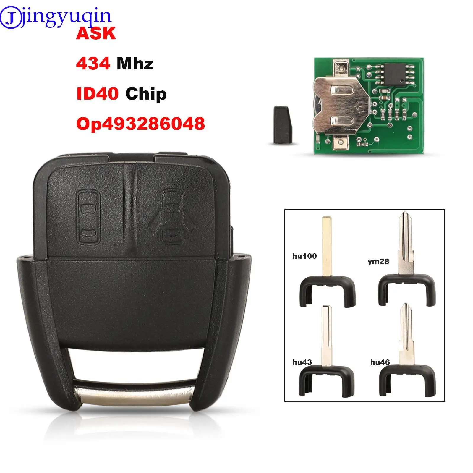 Jingyuqin-Alarme-Controle-Remoto-Key-Fob-Capa-Case-para-Opel-Astra ...