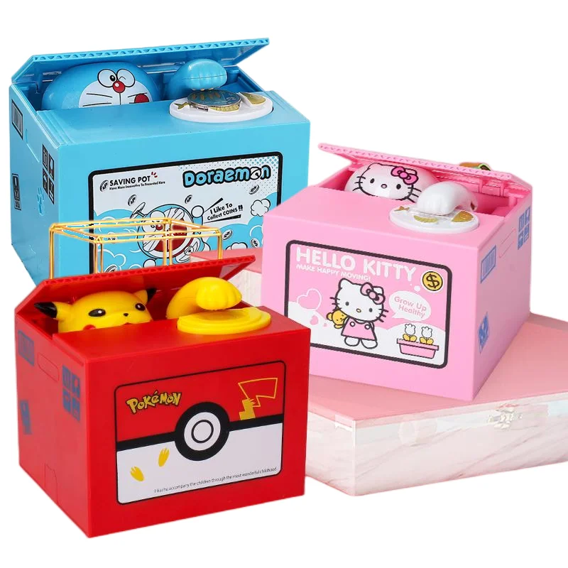 Pokemon-Pikachu-Coin-Piggy-Bank-with-Music-Stealing-Money-Box-Action ...