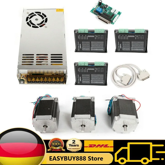 Cnc 3 Tengely Nema 23 Stepper Motor 270Oz-In 3A + Dm542A 4.2A Vezető ...