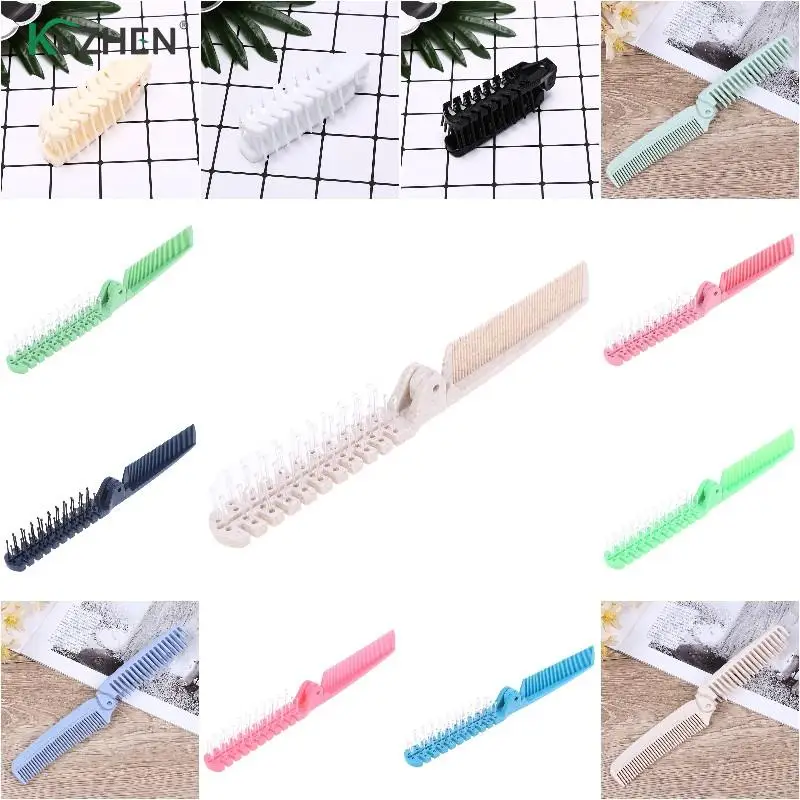 Folding Portable Travel Combs Folding Anti-static Hair Brush Styling ...