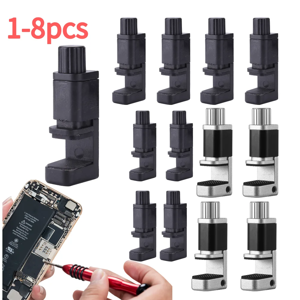 1-8pcs-Metal-Clamp-Aluminum-Alloy-Mobile-Phone-Repair-Clips-LCD-Display ...