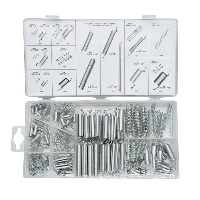 200Pcs-box-Steel-Spring-Electrical-Hardware-Drum-Extension-Tension ...