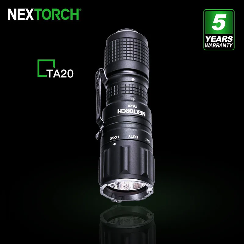 Nextorch Ta20 Portable Tri-setting Tactical Flashlight With 16340 ...