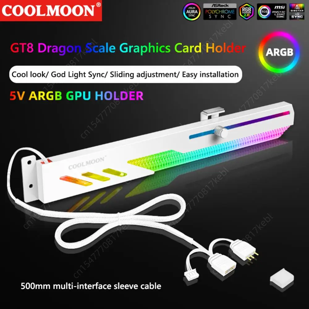 GT8-Horizontal-Graphics-Card-Bracket-Customized-Video-Card-Stand-5V ...