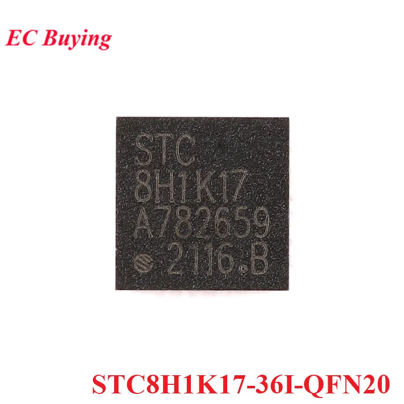 STC8H1K17-STC8H1K17-36I-STC-8H1K17-QFN20-Single-Chip-Enhanced-1T-8051 ...