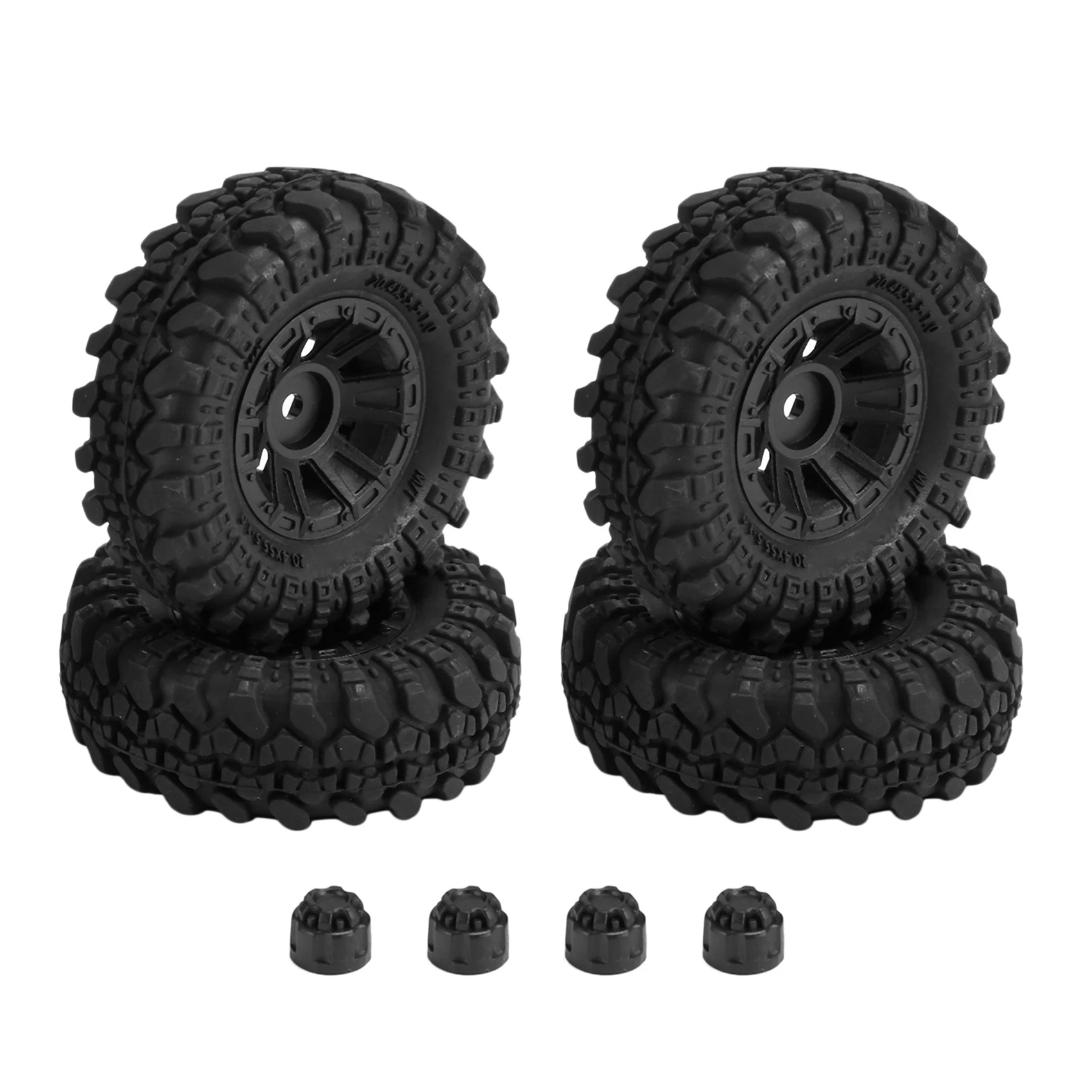 4PCS-55x20mm-Wheel-Rim-Tire-Tyre-Set-for-Axial-SCX24-Deadbolt-Gladiator ...