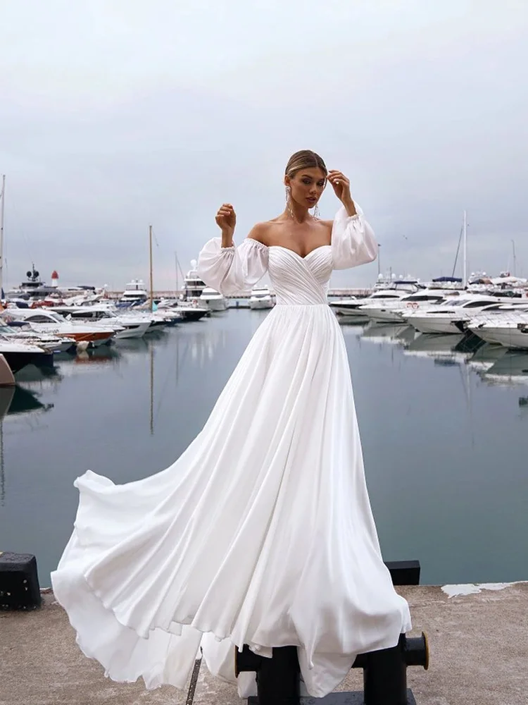 Simple White Beach Dresses