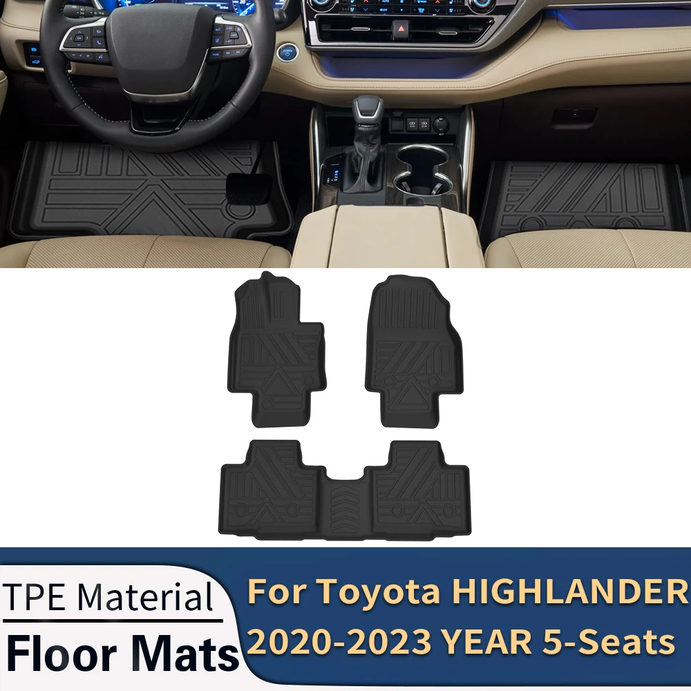 For-Toyota-HIGHLANDER-XU70-2020-2023-5-Seats-Auto-Car-Floor-Mats-All ...