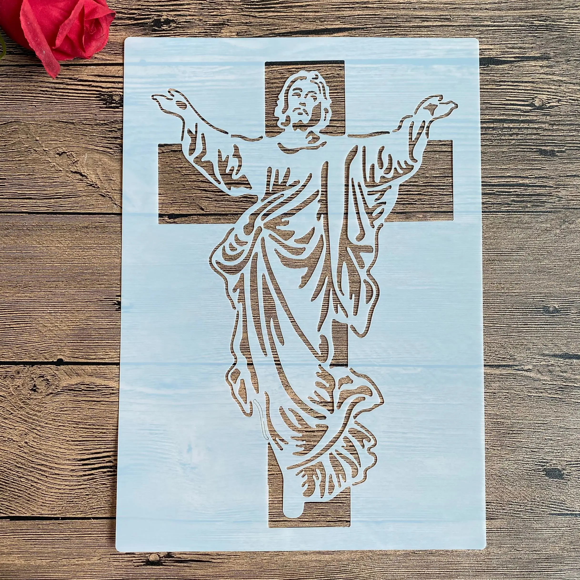 Stencil Jesus Christ | Paper Card Template | Jesus Template | Jesus ...
