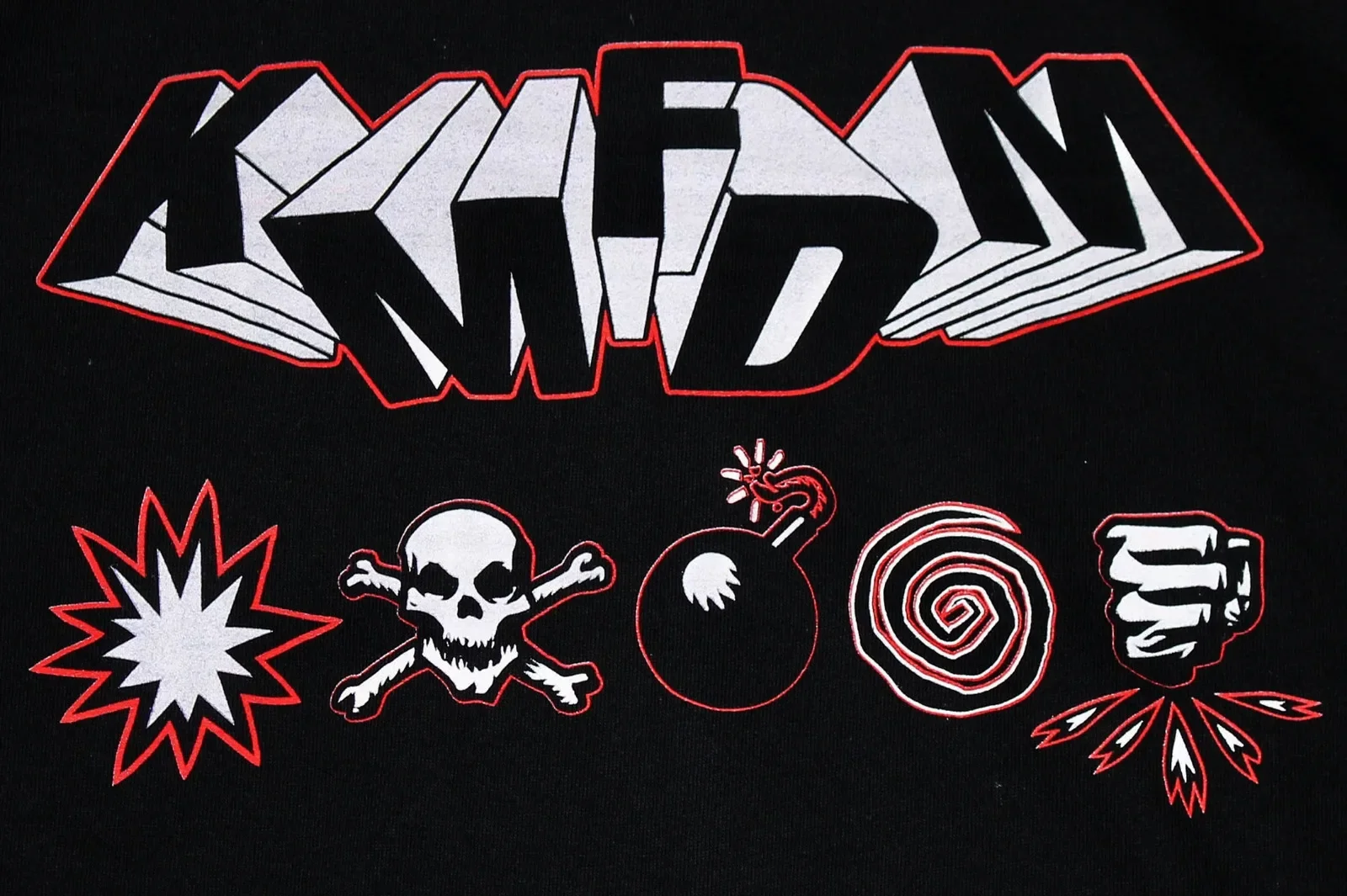 KMFDM-Unisex-T-shirt-de-manga-curta-algod-o-preto-todos-os-tamanhos-S ...